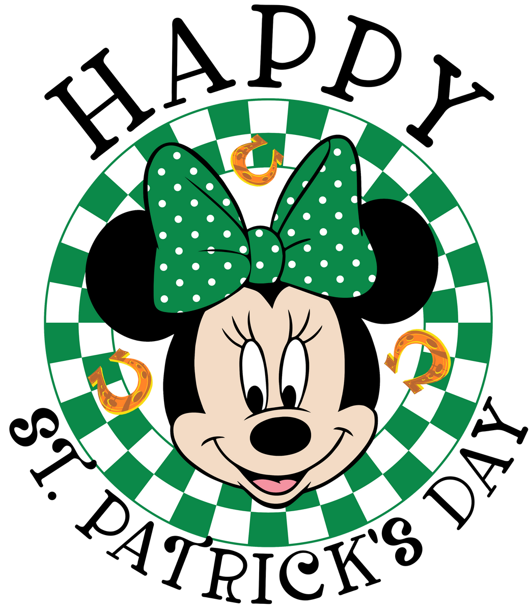 Happy St Patricks Day Minnie Mouse Ea Designtx